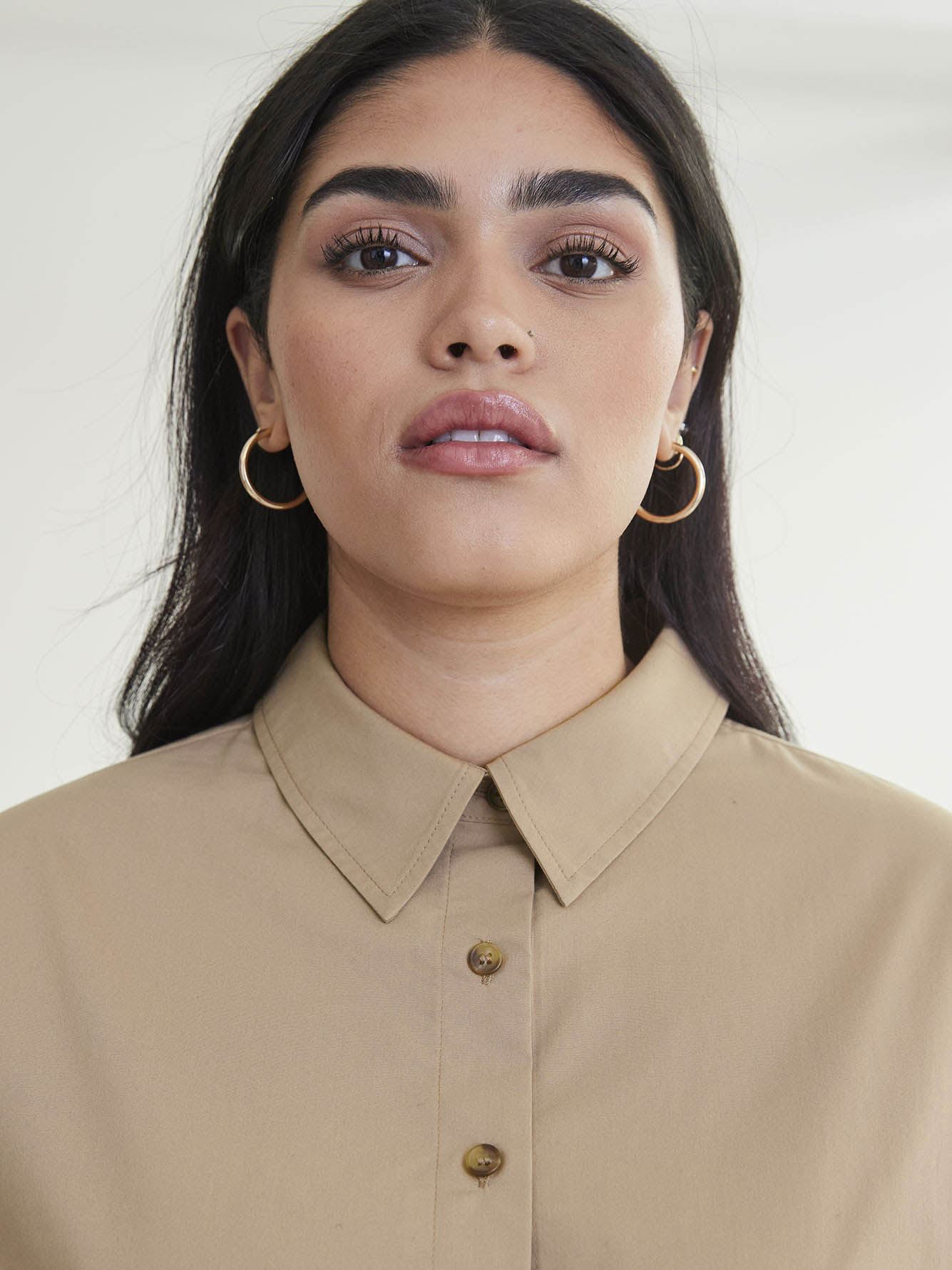 Chemise tunique en popeline à manches longues - Addition Elle | Penningtons