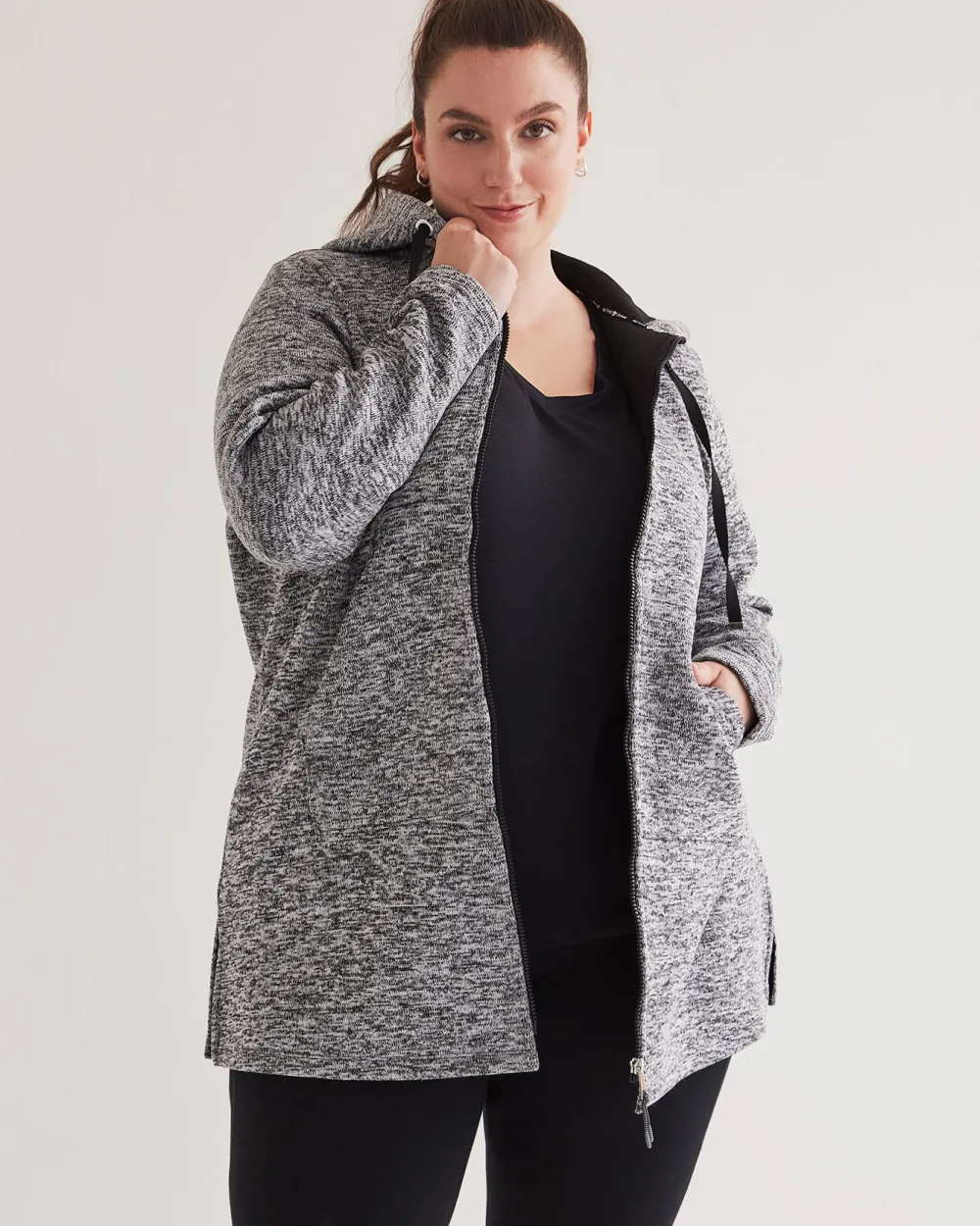 Fleece Hooded Jacket - Active Zone | Penningtons