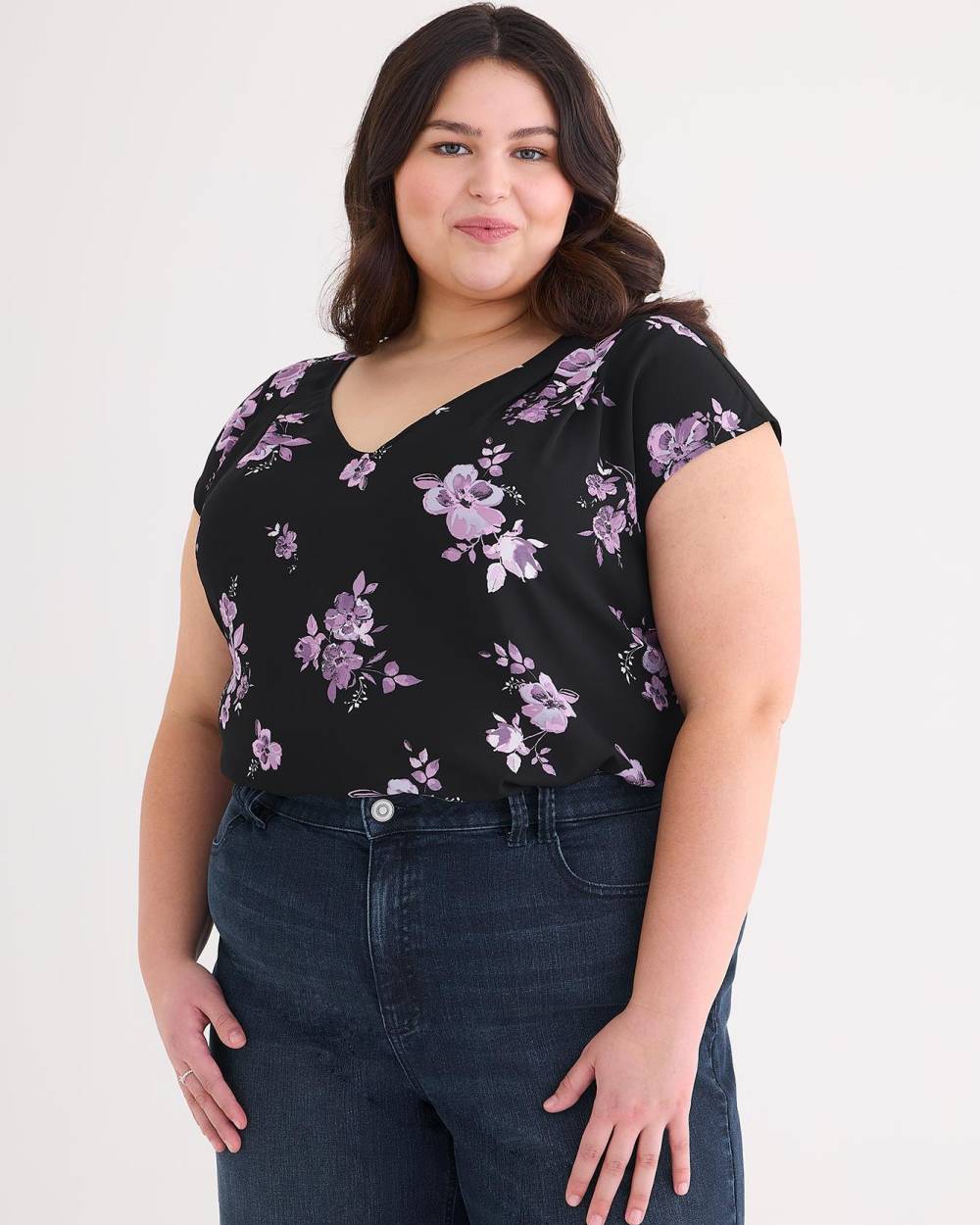 Responsible, Mix-Media A-Line Blouse - PENN. Essentials | Penningtons