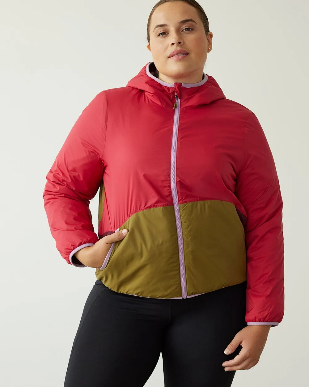 Packable Reversible Hooded Jacket, Hyba | Regular | Penningtons